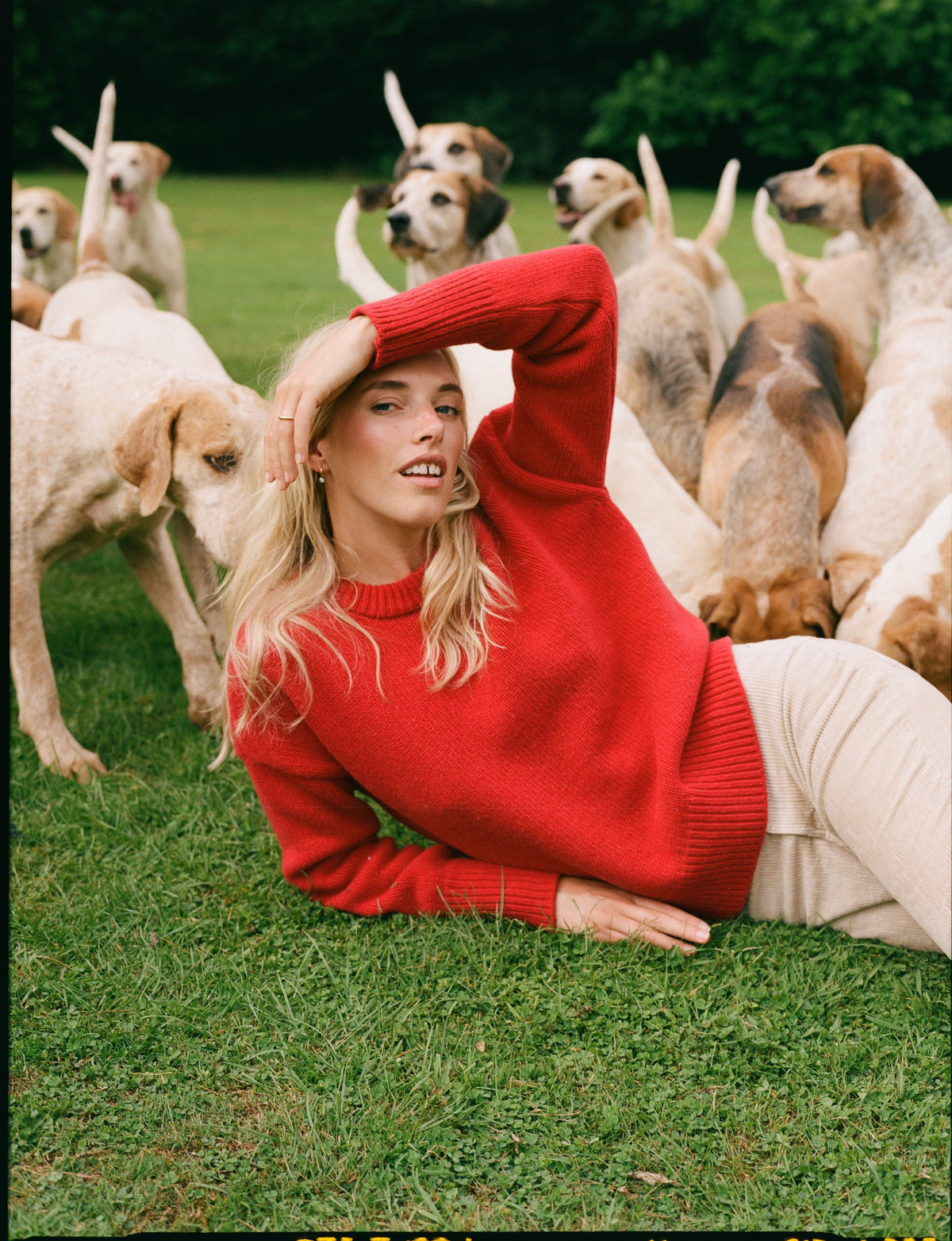 Cornwall Jumper: Wool, Red – With Nothing Underneath
