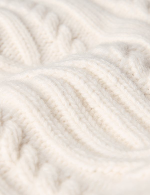 Devon Jumper: Wool, Chocolate with Cream Stripes – With Nothing Underneath