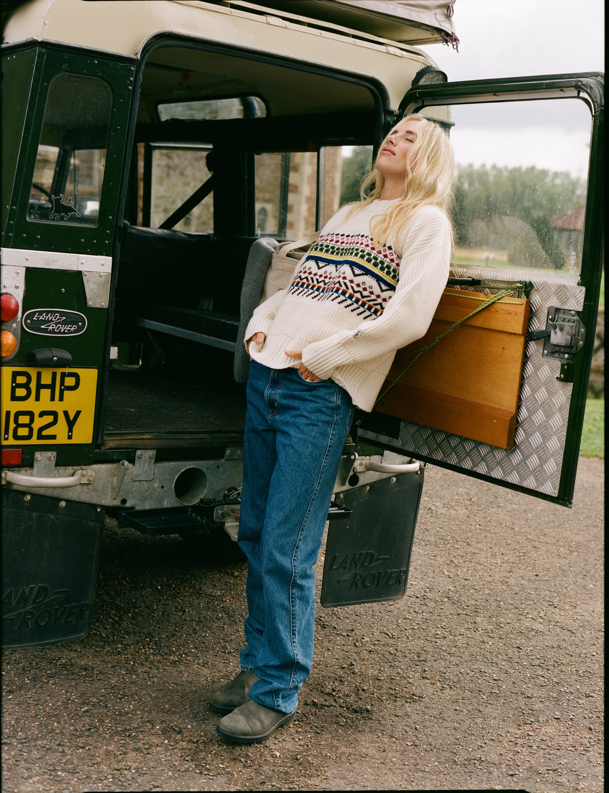 Devon Jumper: Wool, Oatmeal – With Nothing Underneath