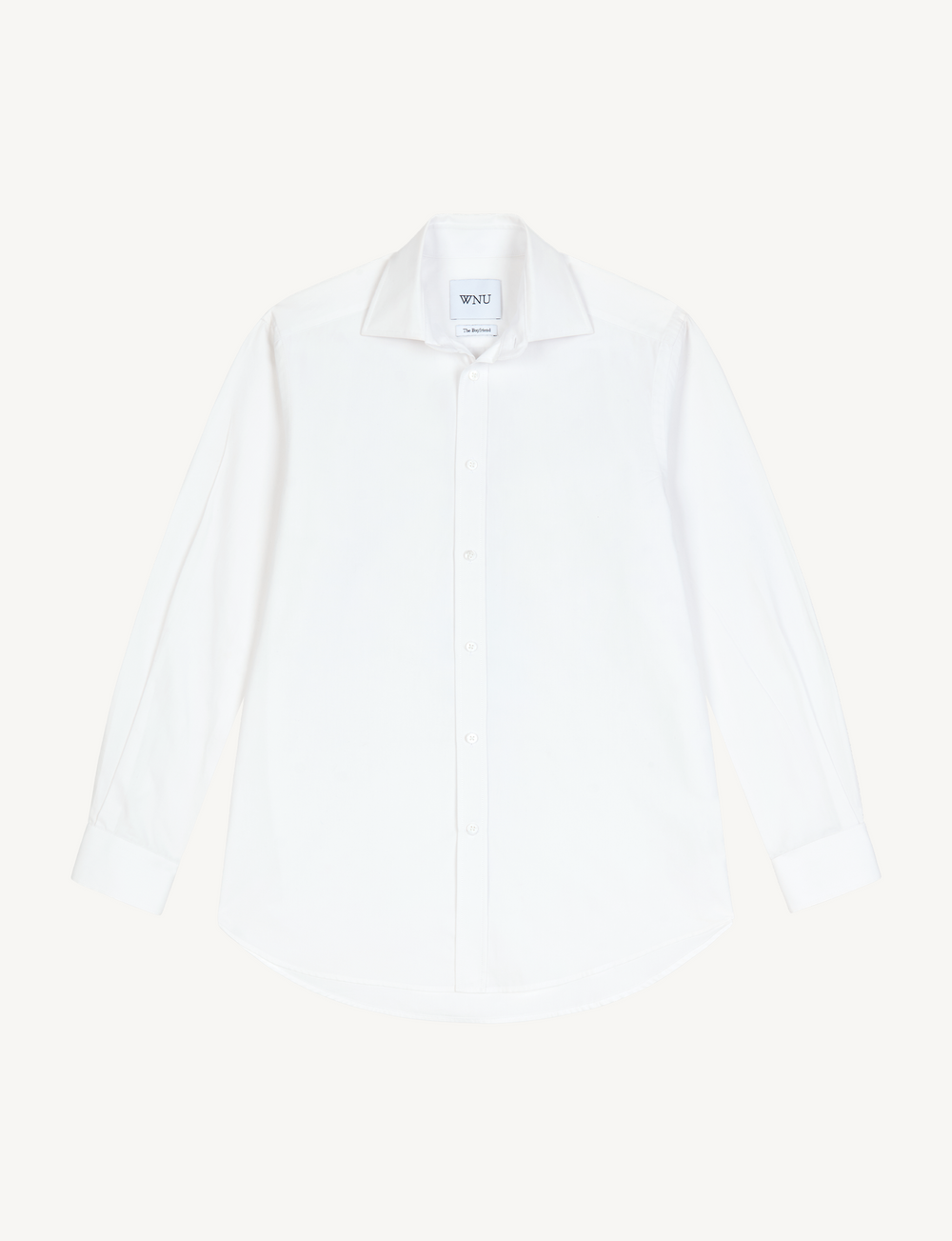 The Boyfriend: Fine Poplin, White – With Nothing Underneath