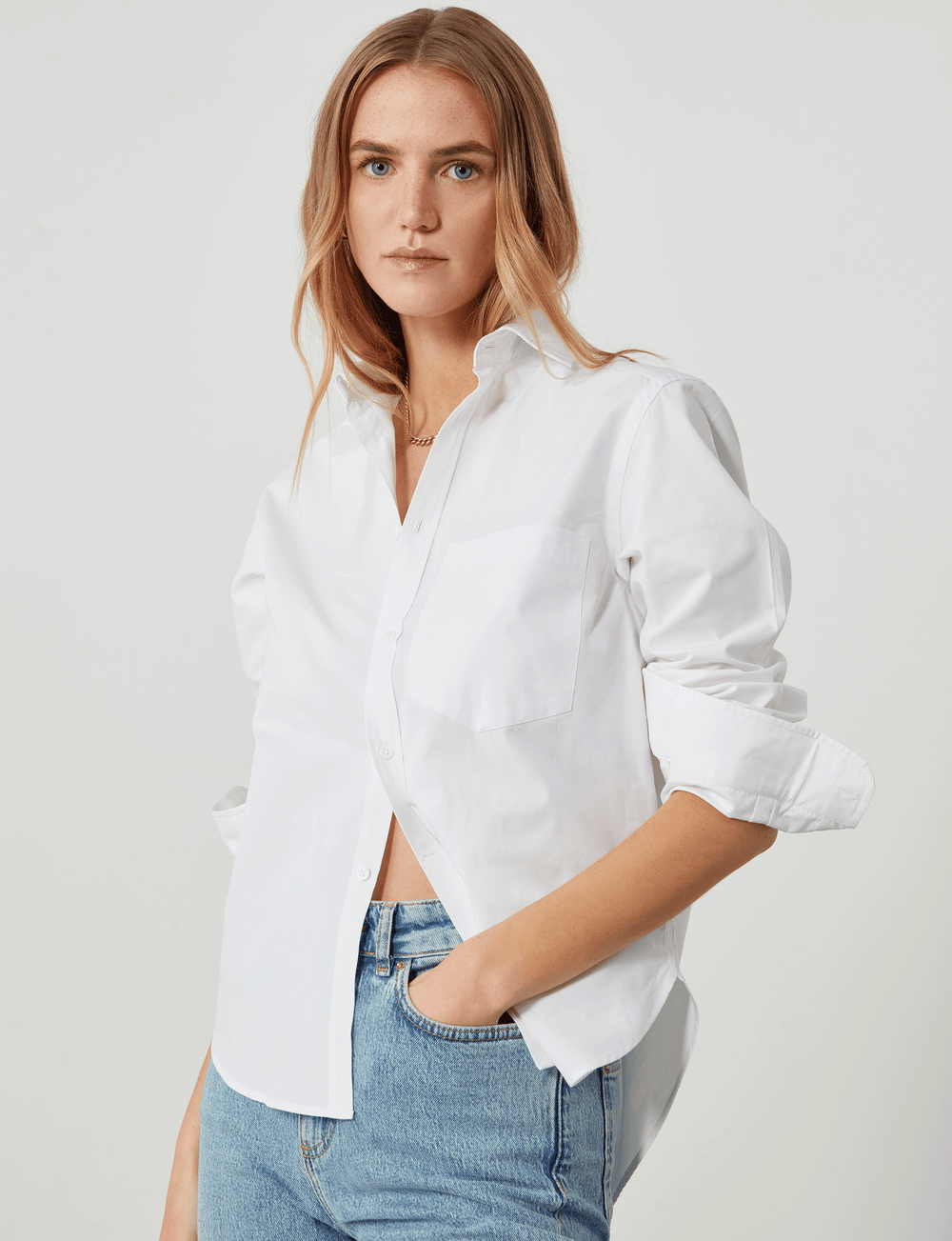 The Classic: Fine Poplin, White – With Nothing Underneath