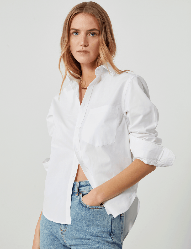The Classic: Fine Poplin, White – With Nothing Underneath