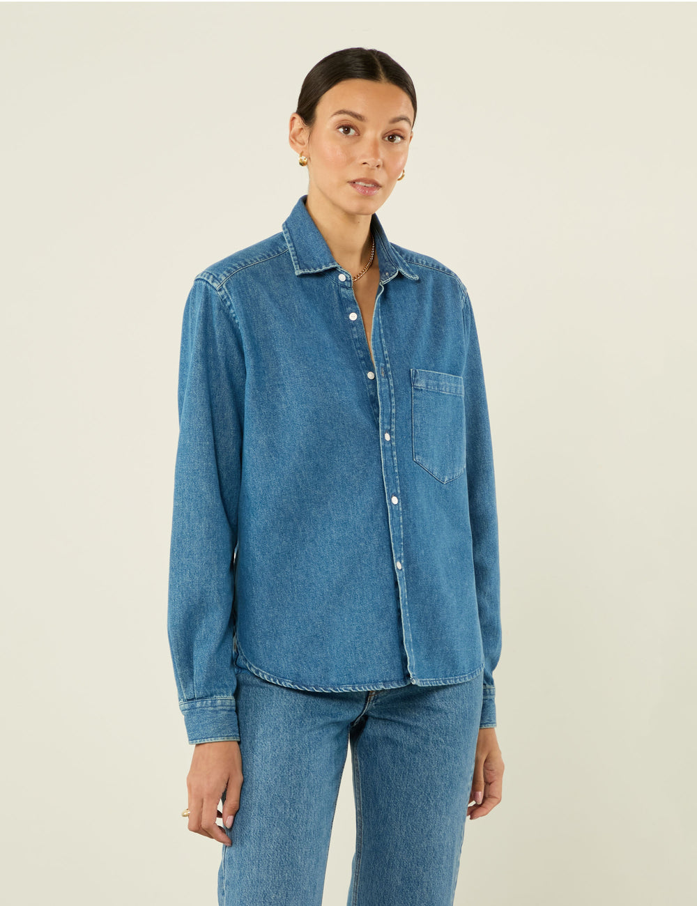 The Classic: Denim, Blue – With Nothing Underneath