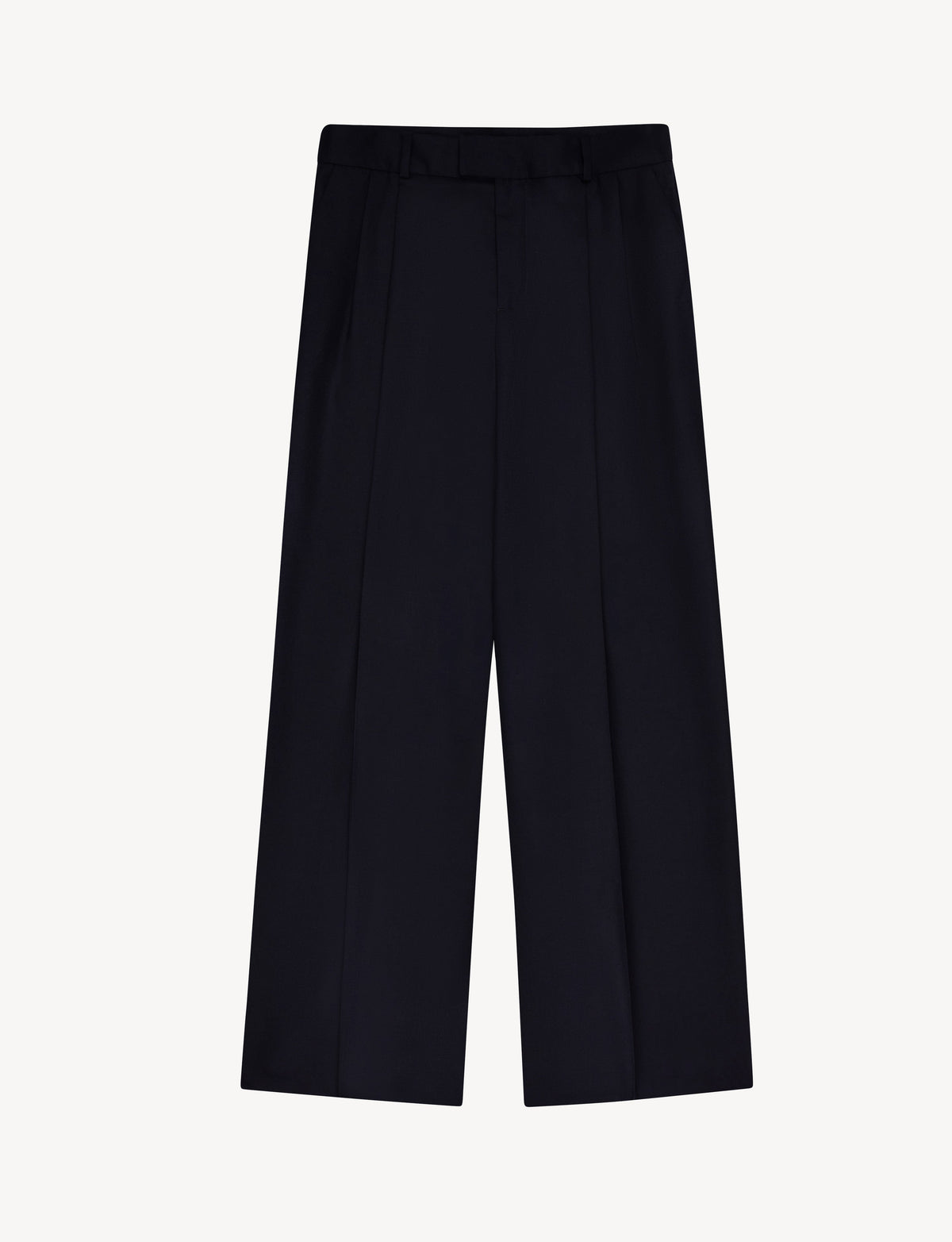 Rampling Trouser: Wool, Navy Blue – With Nothing Underneath