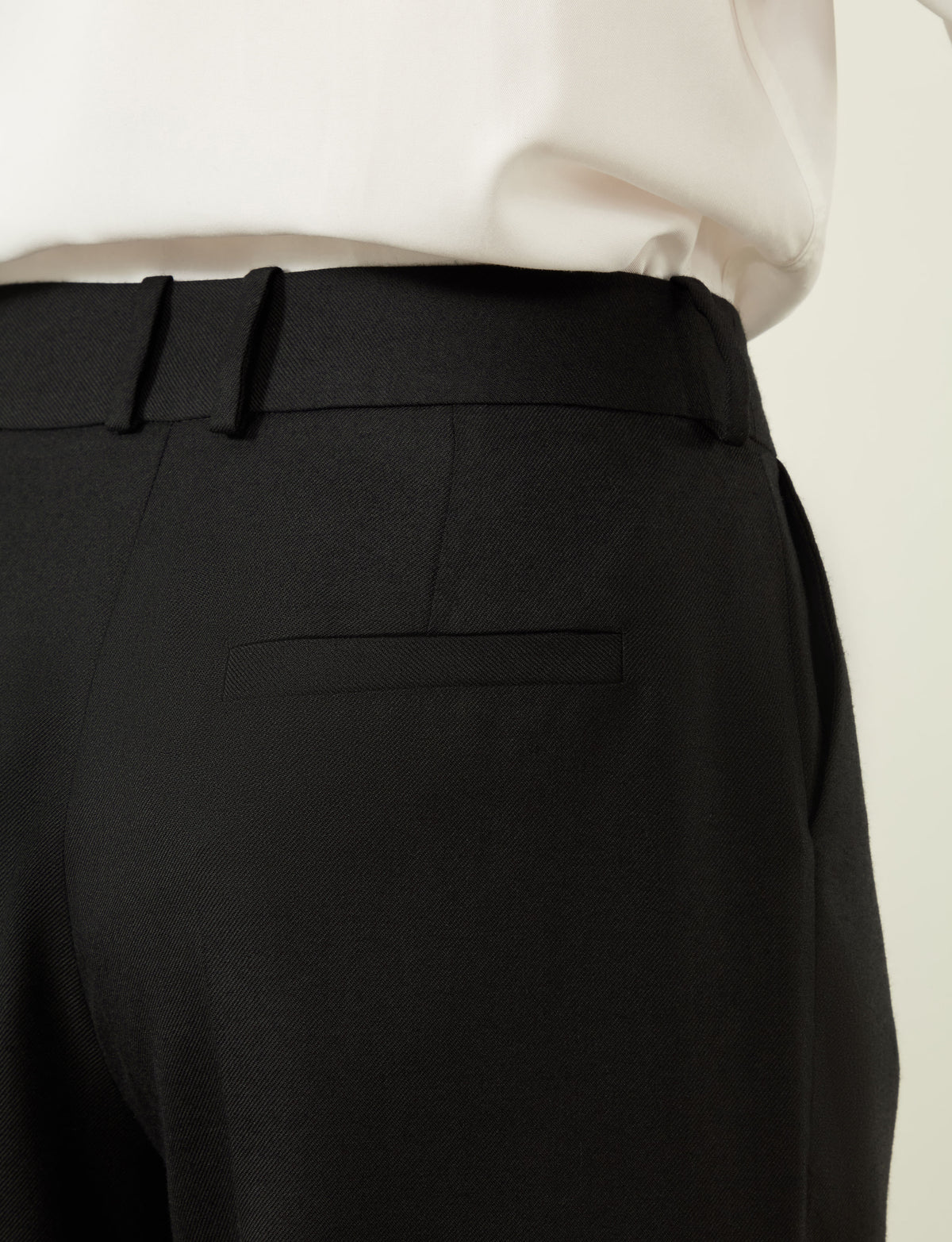 Rampling Trouser: Wool, Black – With Nothing Underneath