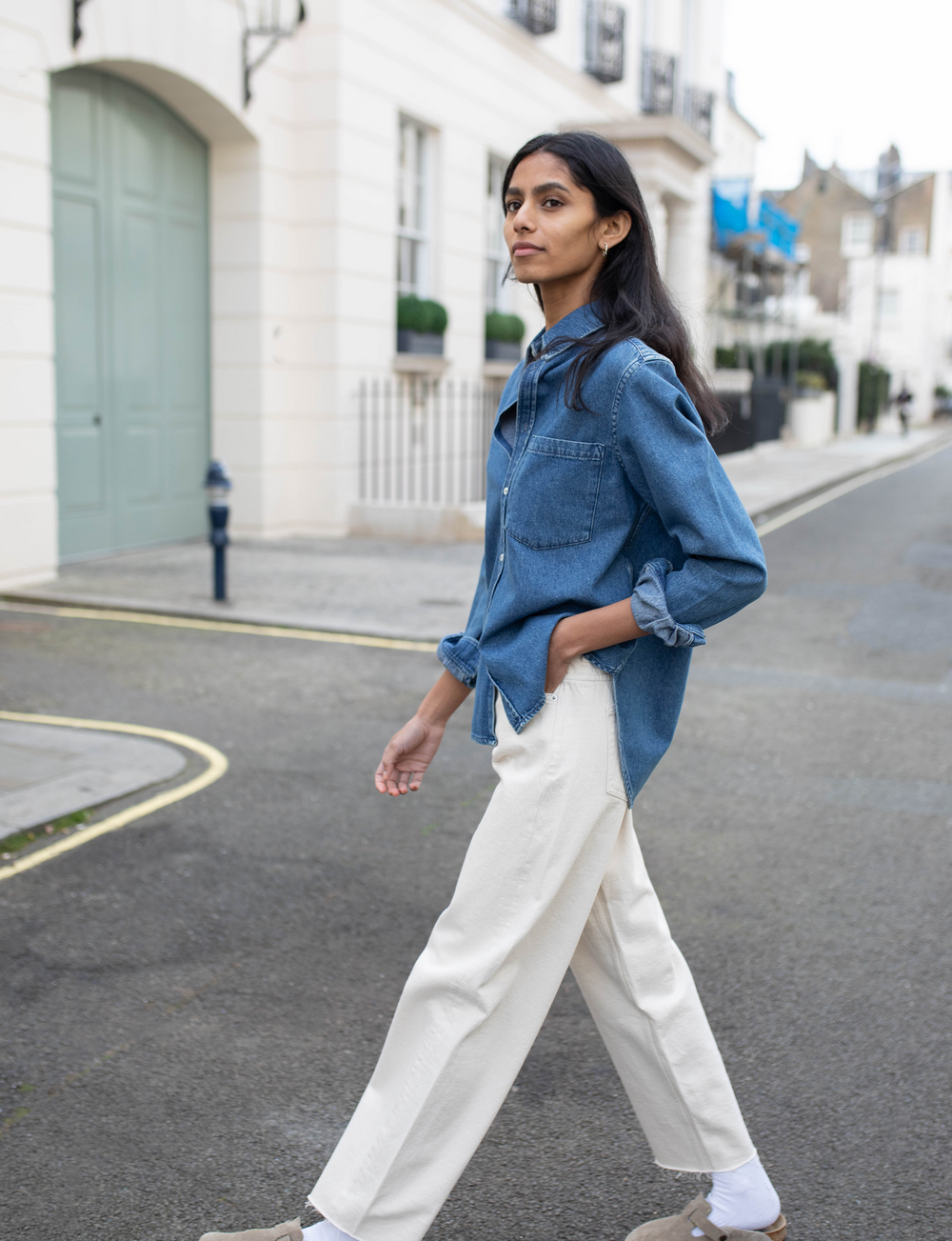 The Classic: Denim, Blue – With Nothing Underneath